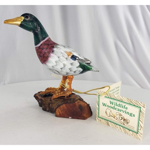 John Madison | Accents | John J Madison Wood Carved Mallard Duck ...